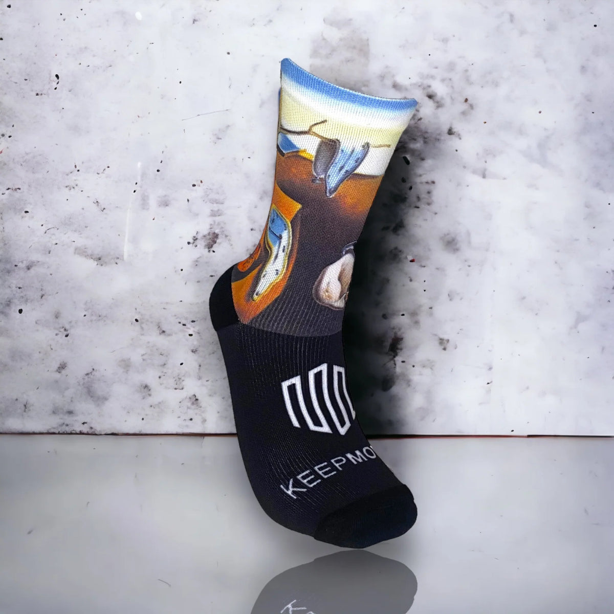KEEP MOVING SOCKS Dali: The Persistence of Memory – All Mountain Co.